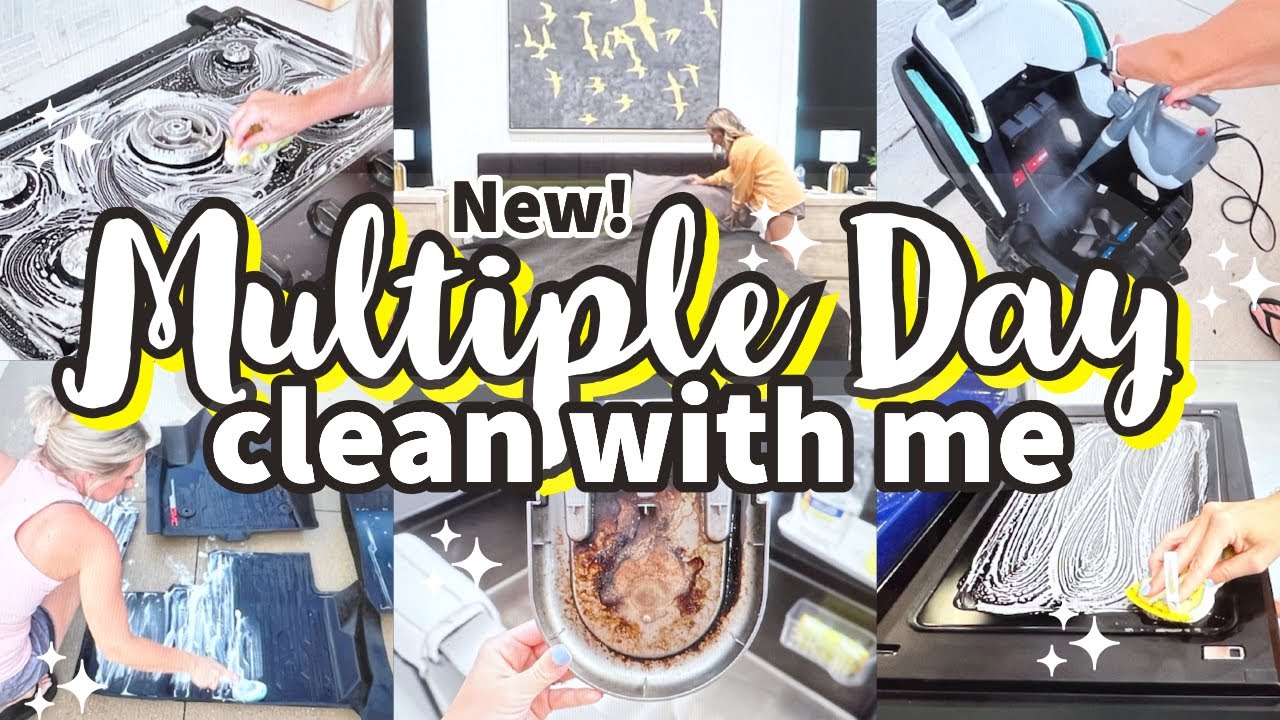 MEGA MULTIPLE DAY CLEAN WITH ME | DAYS OF DEEP CLEANING | EXTREME ...