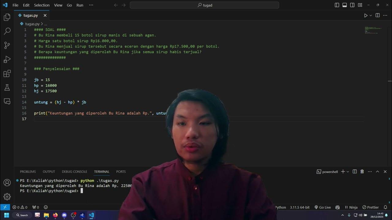 Tugas Pemrograman Python - YouTube
