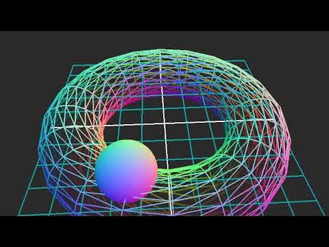 The Raycaster class - threejs demo - YouTube