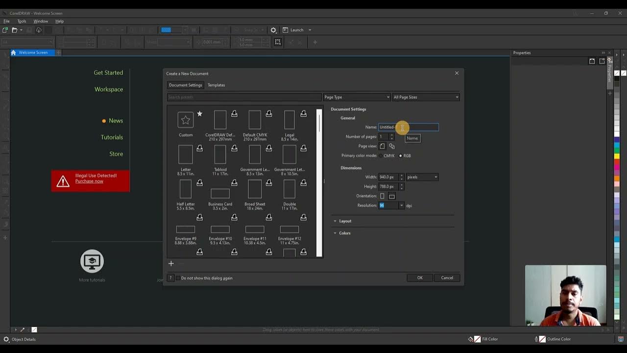 4. Coreldraw Basic Tutorial for Beginners Class 4 Type of Documents - YouTube