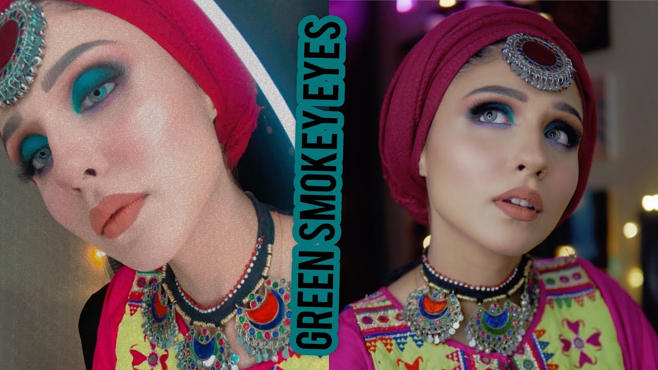 Beautiful heavy eye makeup look || Step by step for beginners - YouTube