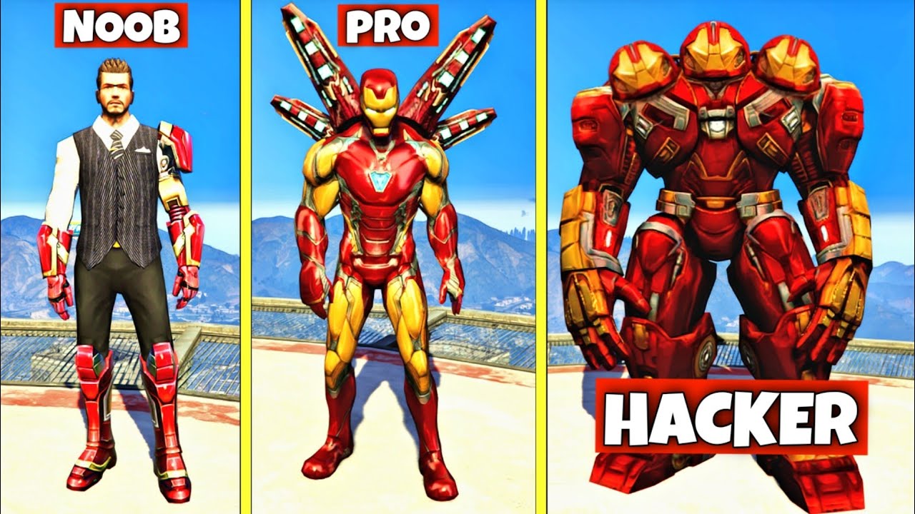 Upgrading IRON MAN Into HACKER IRON MAN In GTA 5 - YouTube