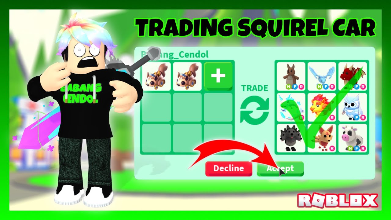 Apa Yang Orang Tukar Untuk NEW LEGENDARY SQUIRREL CAR - Adopt Me ...