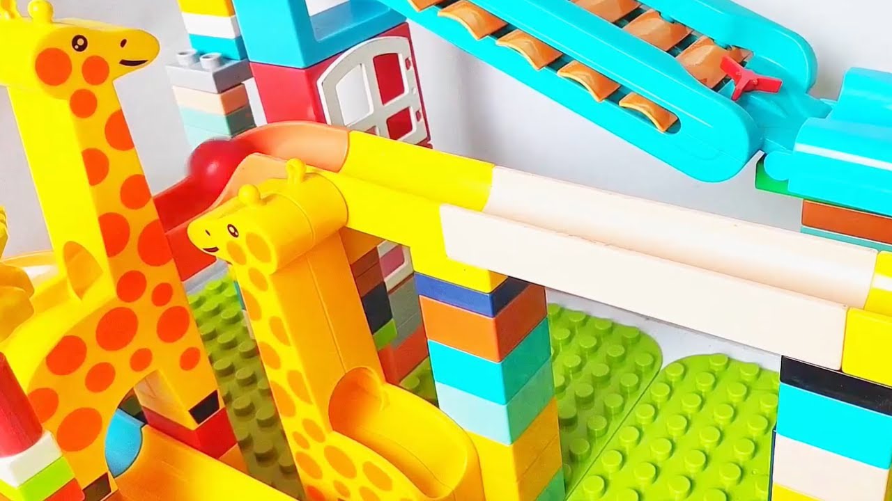 Satisfying Building Block Coaster Marbles Run Race ASMR - Vtech Marble ...