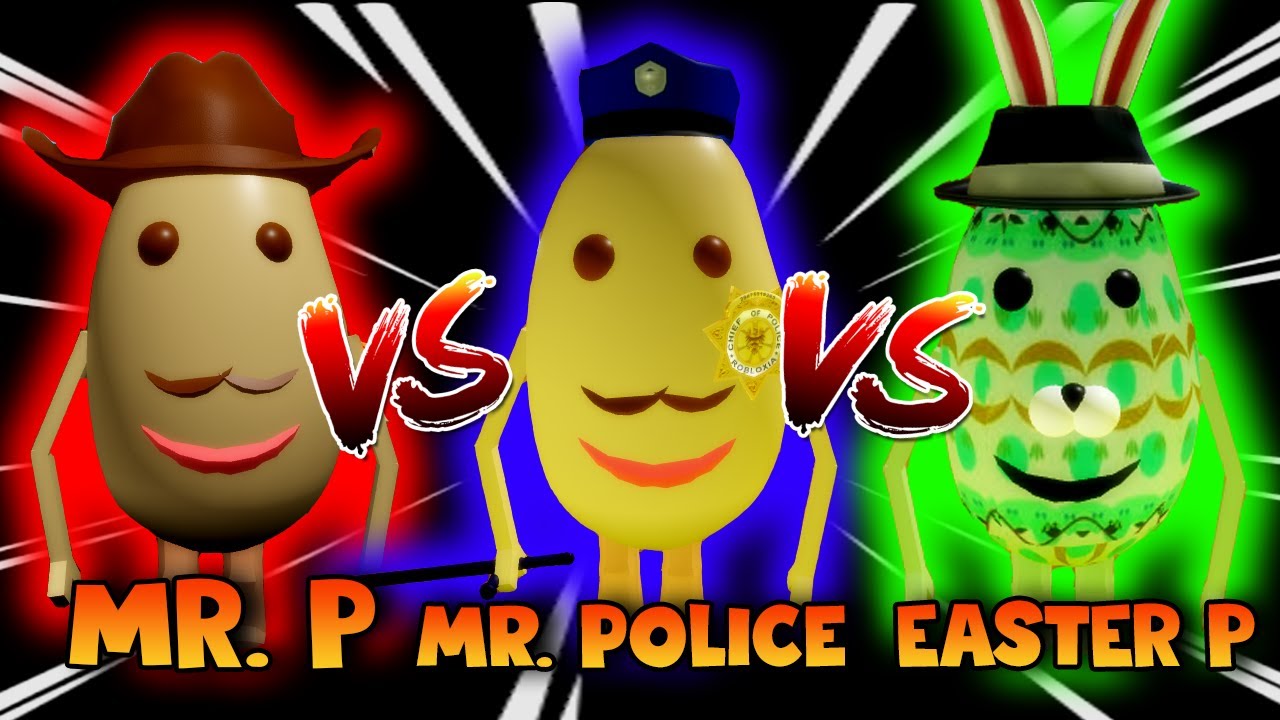 ROBLOX PIGGY MR. P VS MR. POLICE VS EASTER P SHOWDOWN (PIGGY ROLEPLAY ...
