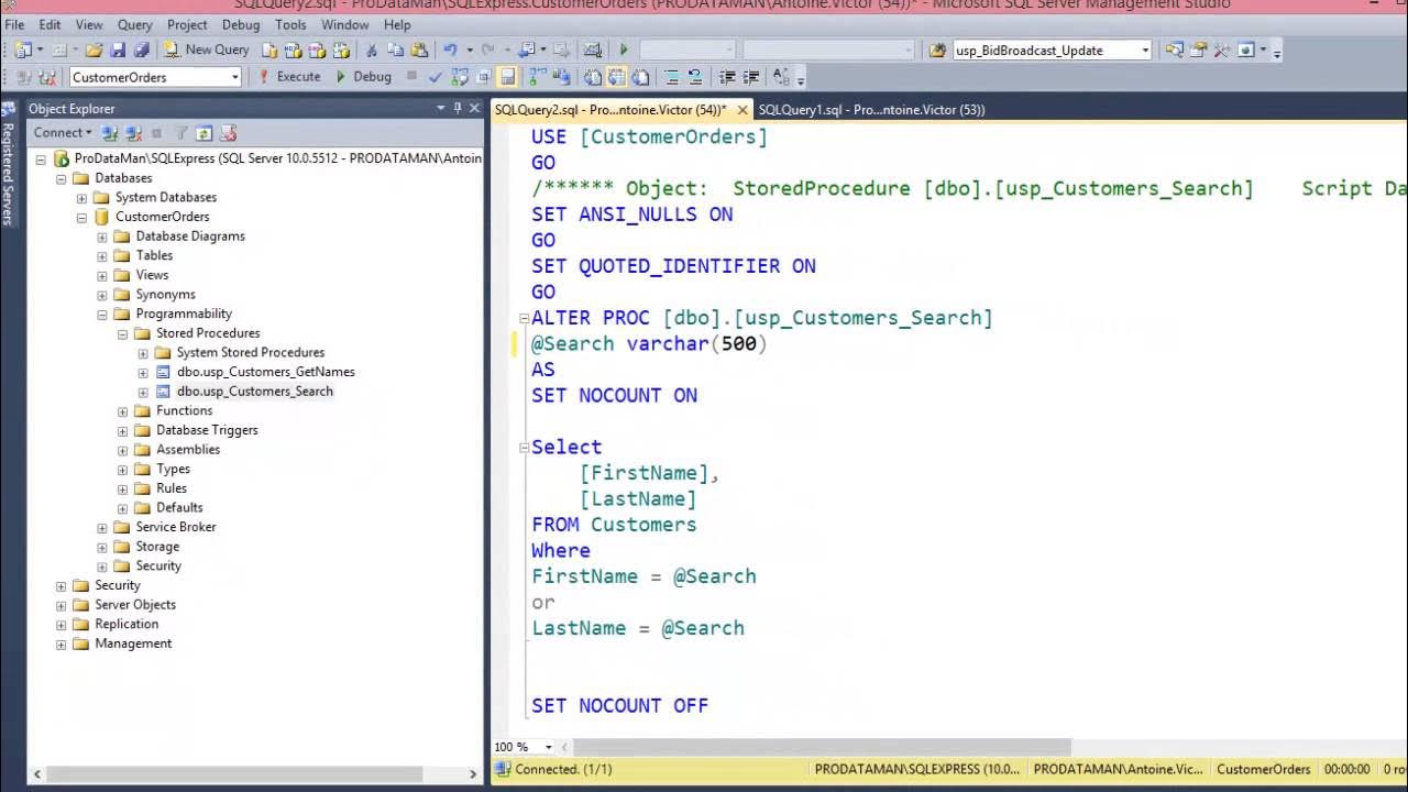 SQL Injection Fix Part 2: Call Stored Procedures from Web Application - Video - YouTube