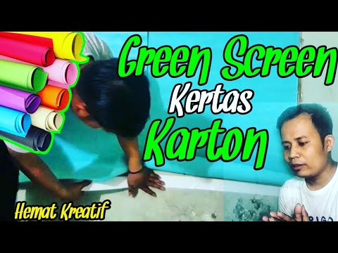 Cara Membuat Green Screen dari Kertas KARTON - YouTube