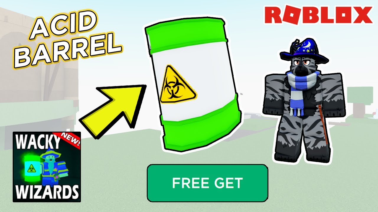 HOW TO GET THE ACID BARREL IN ROBLOX WACKY WIZARDS 🧪ACID🧪 UPDATE - YouTube