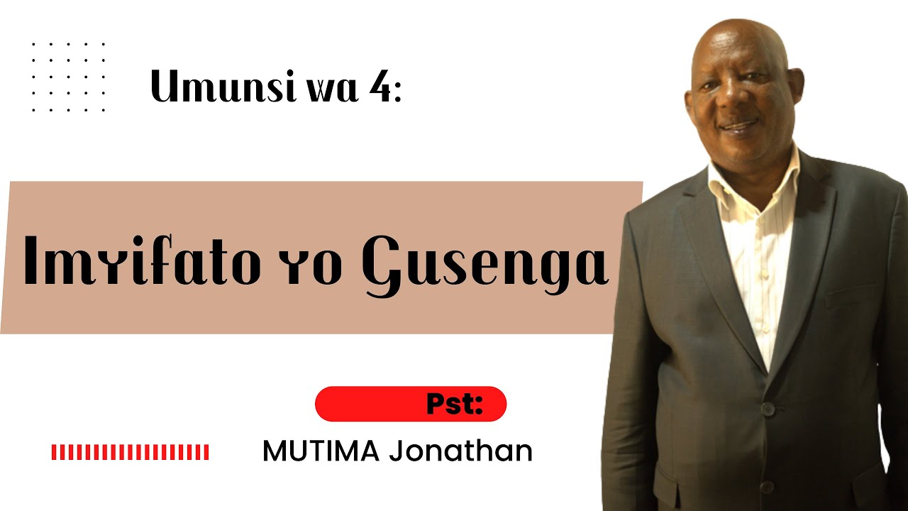 IMYIFATO YO GUSENGA - Pst MUTIMA Jonathan - YouTube