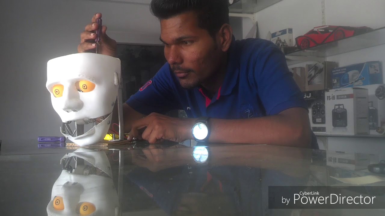 Animatronics Humanoid Robo Face Making | Engineering SuperStar - YouTube