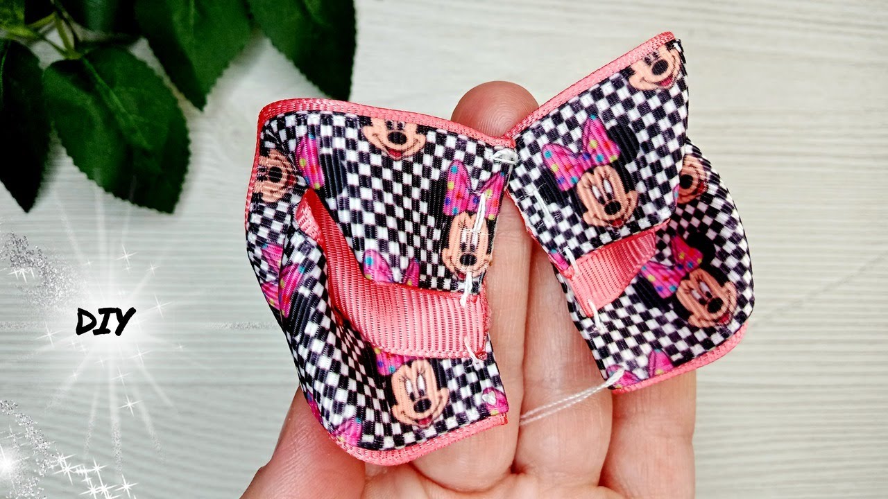 DIY Cute Bow with ribbon| Easy Ribbon Bow - step by step| Laço De Fita ...