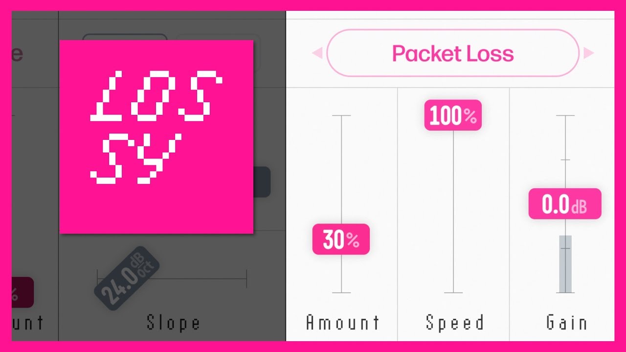 짧은 랜덤 무음 효과 주기 / Goodhertz Lossy - Packet Loss Mode - YouTube