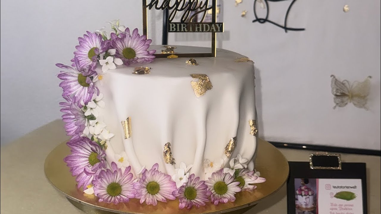 Torte për Ditelindje me lule 🌷 - YouTube