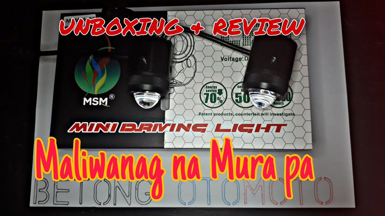 MSM Mini Driving Light I unboxing and review I Maliwanag na Mura pa I ...