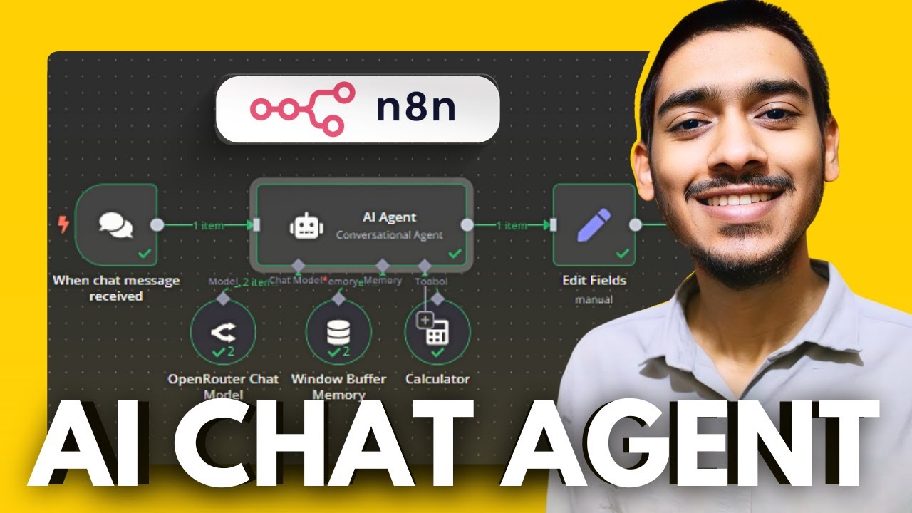 n8n AI Agent Basics How Chatbots Work with Memory and Tools - YouTube