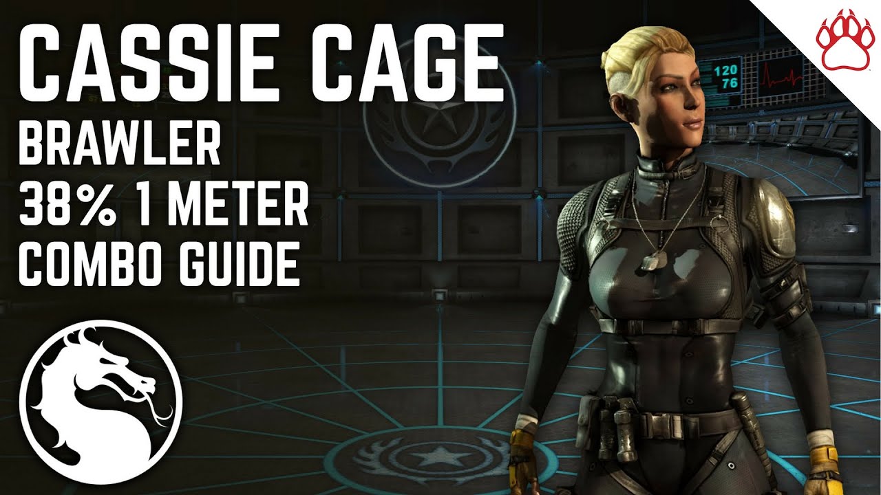 MKX: Cassie Cage (Brawler) Combo Guide - 38% 1 Meter Midscreen Combo ...