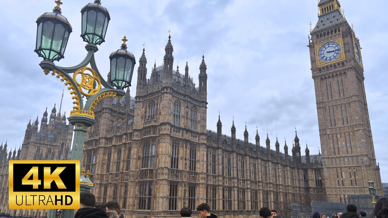 London Eye to Big Ben, London Winter Walk 🇬🇧🔴| Beautiful Walking Tour London [4K HD] - YouTube