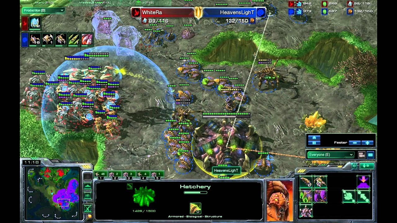 SC2 Replay 27 -- WhiteRa [P] v HeavensLighT [Z] on Shattered Temple ...