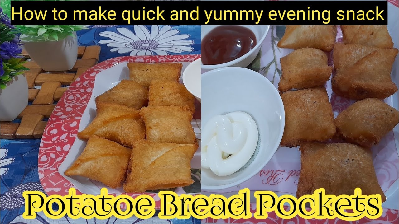 How to make quick and easy snack | Potato Bread Pocket recipe | Crispy ...