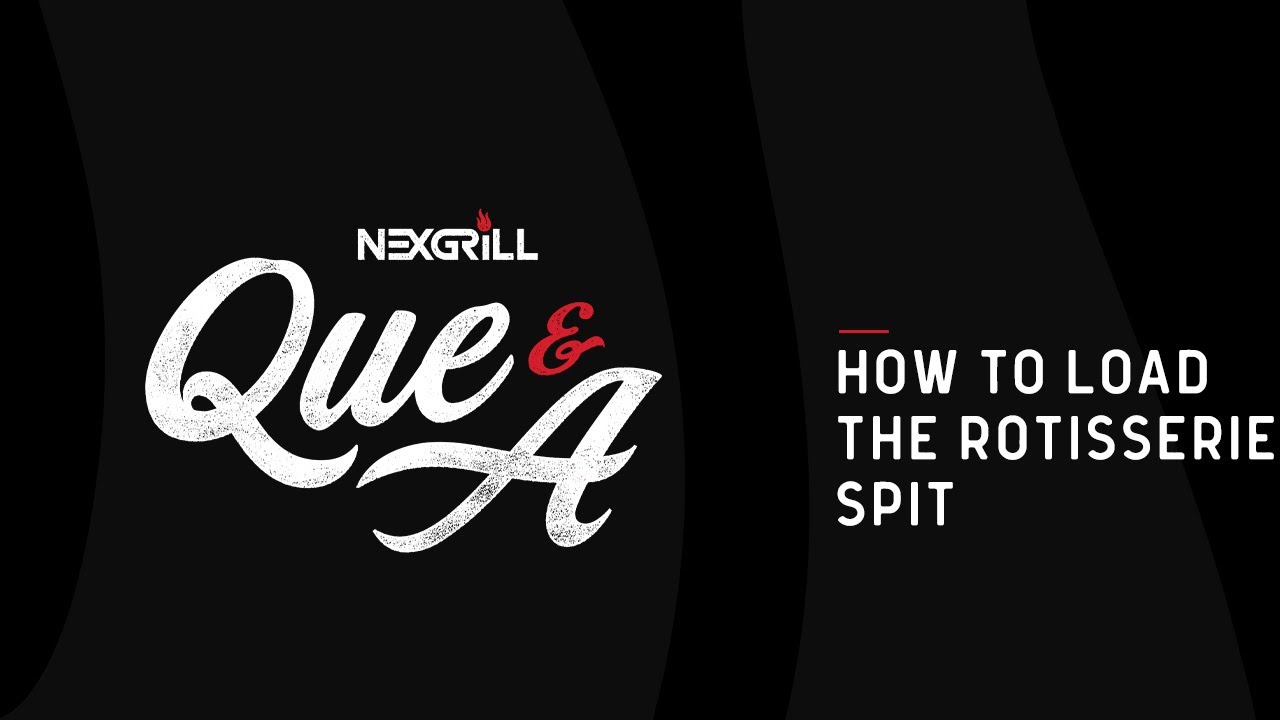 How To Load Up The Rotisserie Spit - YouTube