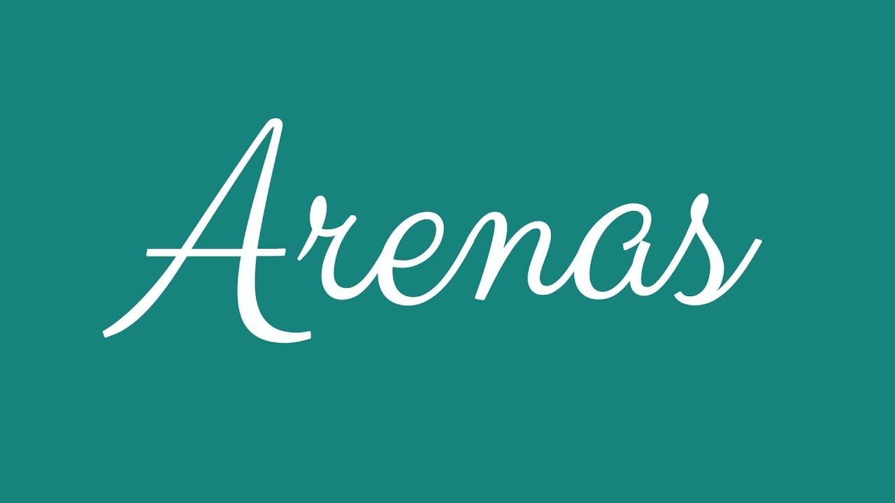 Arenas English Cursive Handwriting Tutorial - YouTube