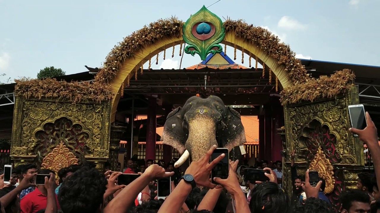 Peroor shivan mass entry & announcement by Shailesh Vaikkom @ Peroor ...