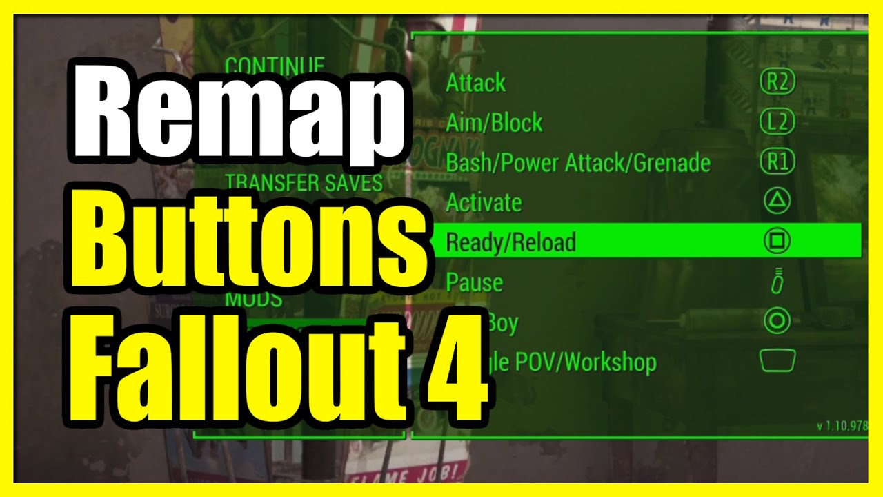 How to Remap buttons on Fallout 4 to Make Jumping X (Easy Tutorial ...