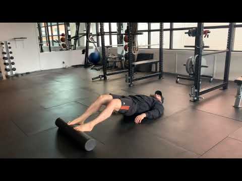 Foam Roller Hamstring Bridge [VSP] - YouTube