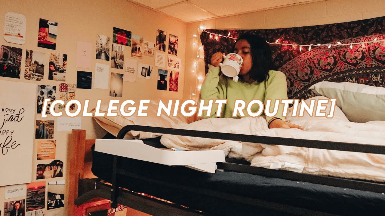 my *chill* college night routine (2020) - YouTube
