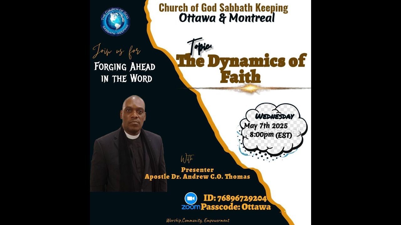 The Dynamics of Faith (wk1) - YouTube