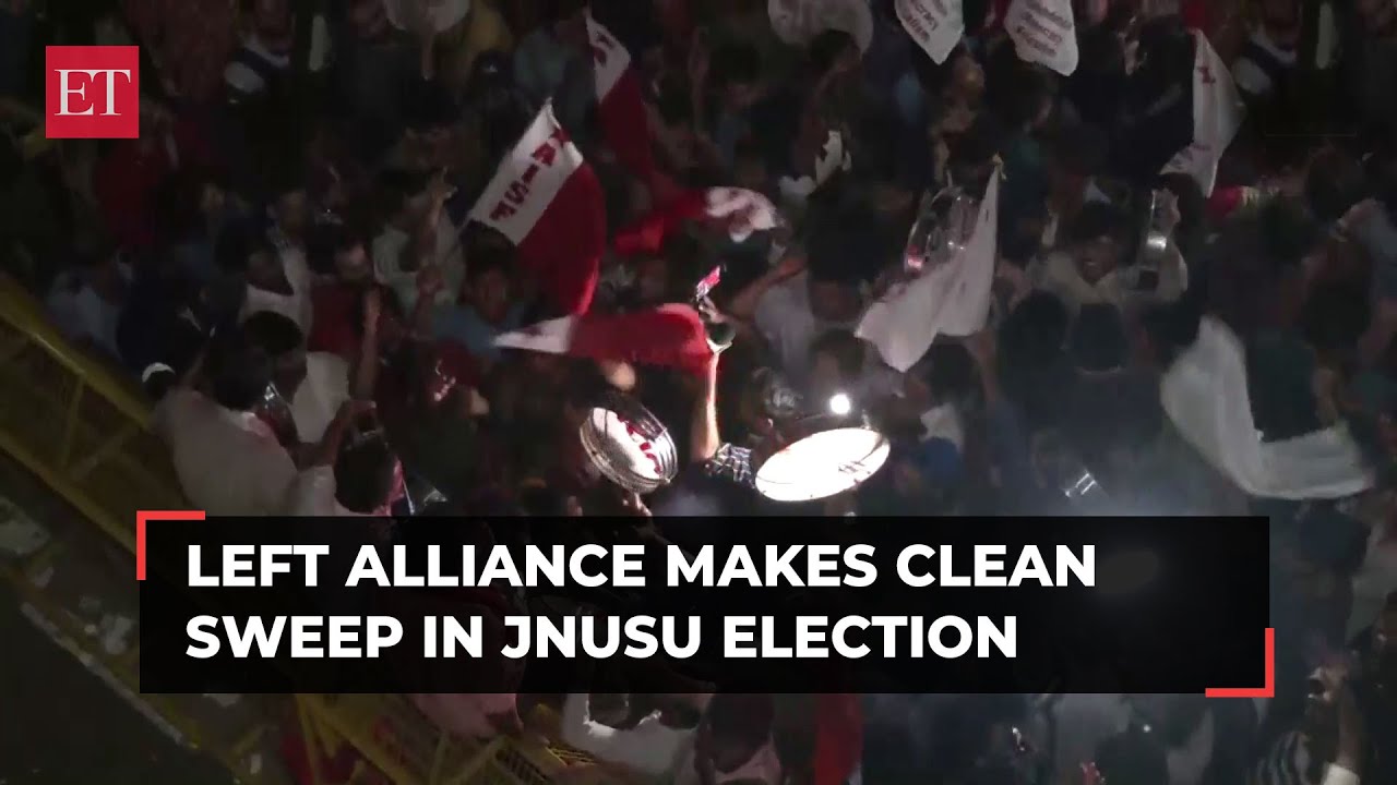 Left alliance sweeps JNU students' union election, wins all four seats ...