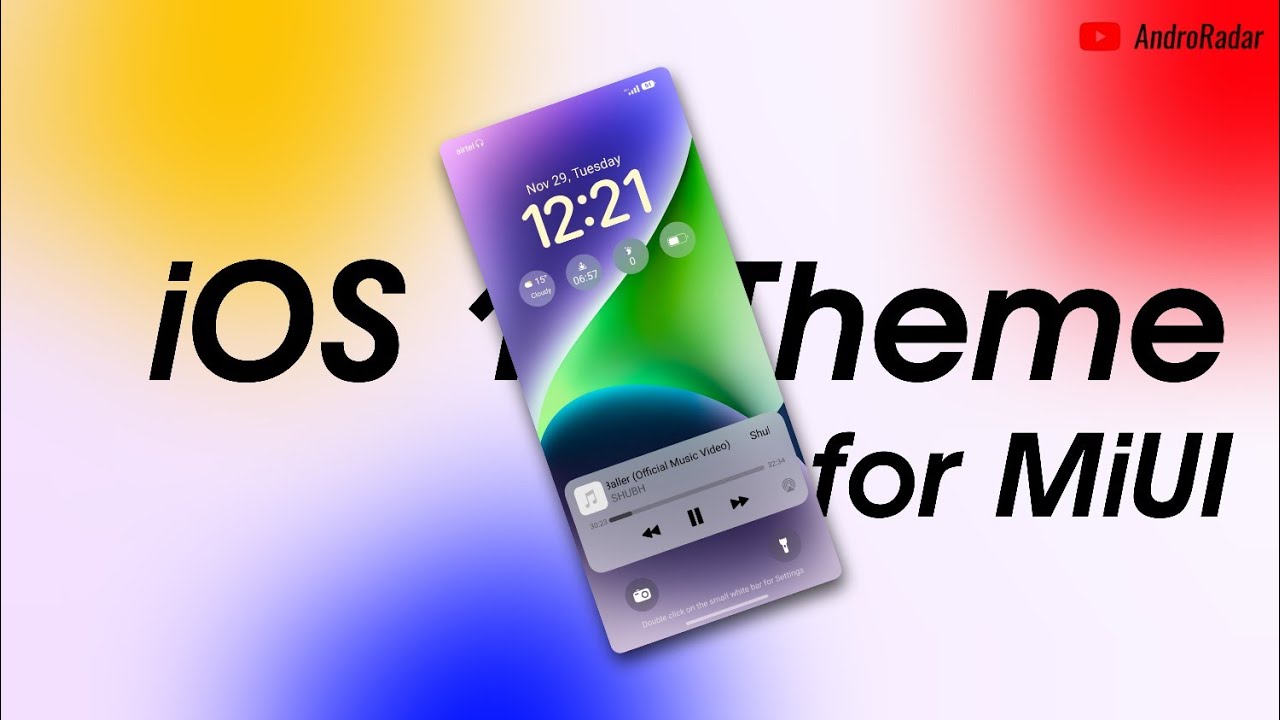 Most Awaited iOS 16 Theme for MiUI • Xiaomi - Redmi - Poco • @Andro ...