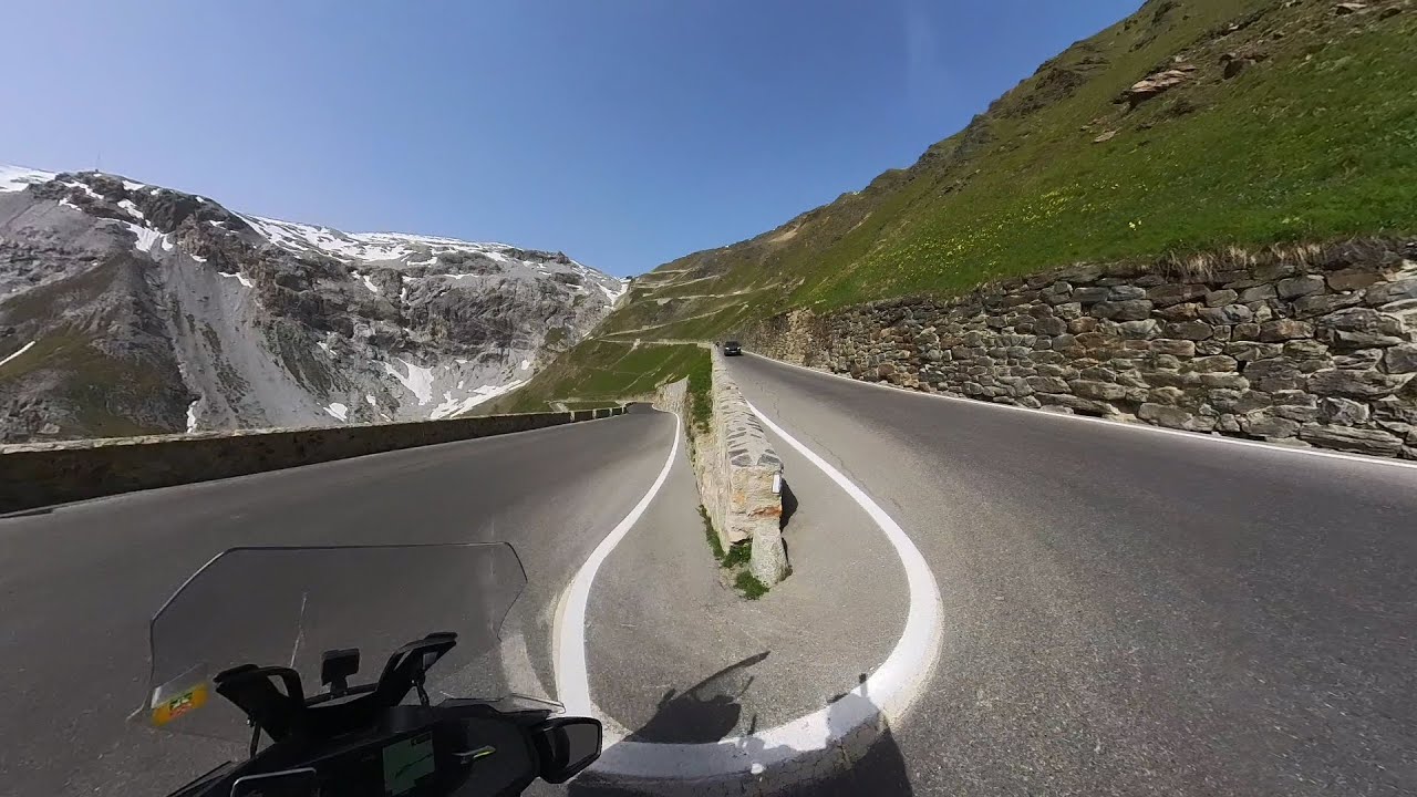 Stelvio Pass in Italy on a Motorcycle. 360 deg Camera, HD, June 2023 ...