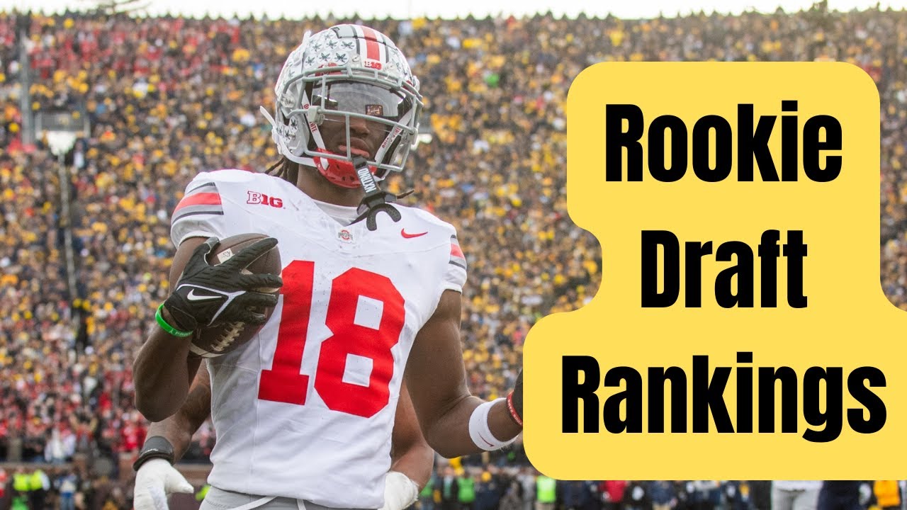 Dynasty Rookie Draft Rankings 2024 Fantasy Football - YouTube