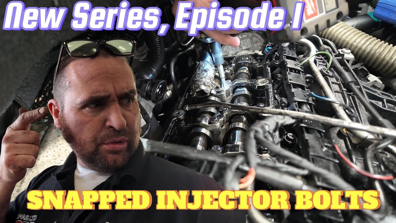 HOW TO BECOME A MECHANIC: EPISODE 1: SNAPPED INJECTOR BOLTS REMOVAL ...