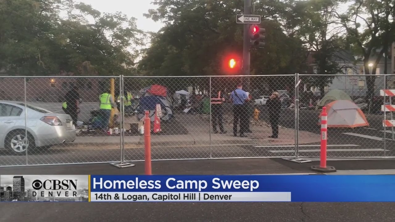 Homeless Camp At 13th & Logan Removed - YouTube