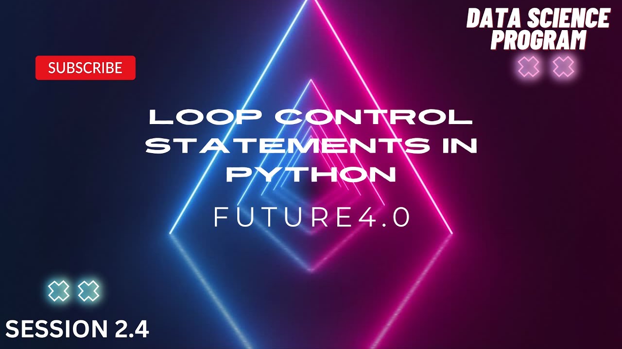 Loop Control Statements In Python Data Science Program 2023 Future40 Youtube 2063