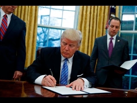 Donald Trump's first week in office - YouTube