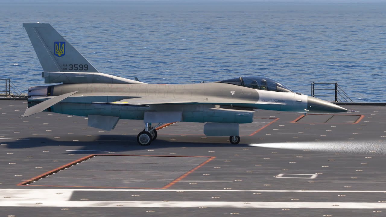 Ukrainian F16C Fighting Falcon Pilot Shows Off His Insane Maneuvering ...