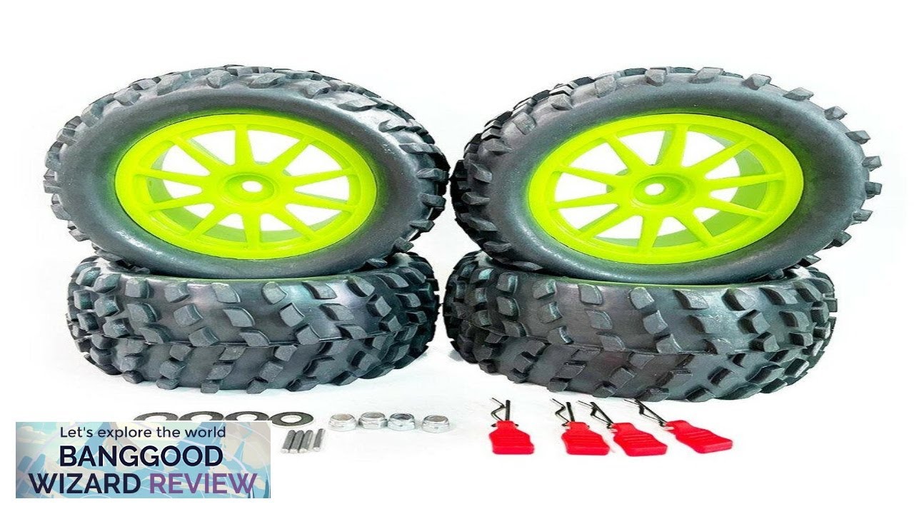 4PCS Upgraded Larger Tires Wheels 12mm Hex for Wltoys 144001 144010 ...