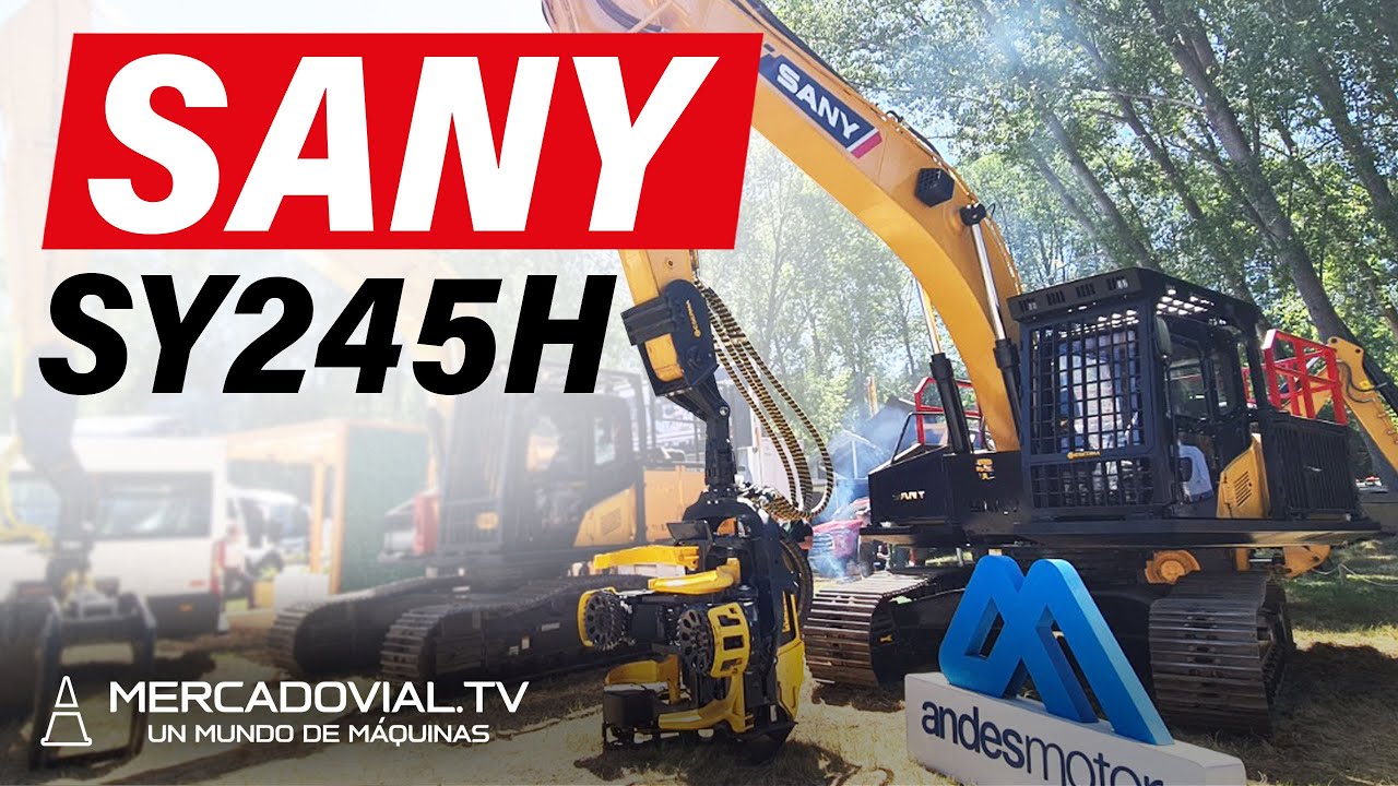 SANY || CONTACTO Excavadora SANY SY245h | Customizada para FORESTAL | ANDES MOTOR | Expocorma ...
