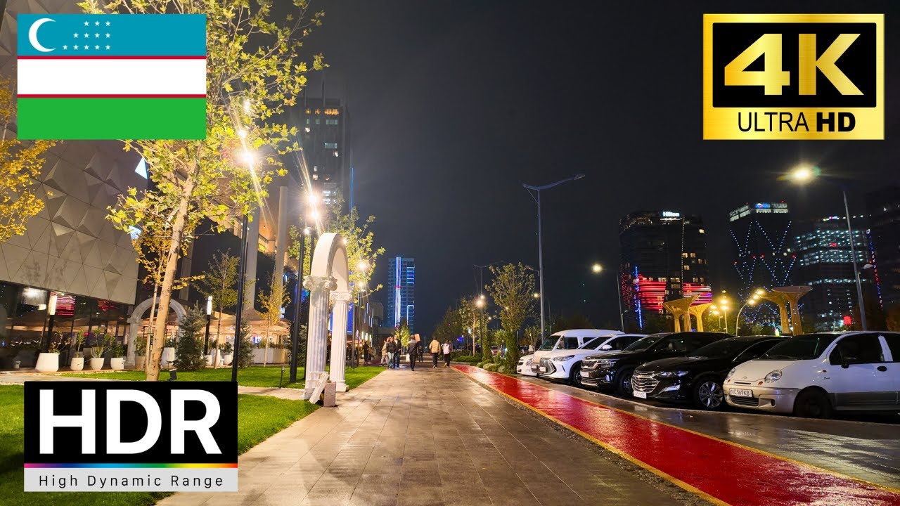 Tashkent 4k walk - Downtown night tour in Uzbekistan 4k 60fps - YouTube