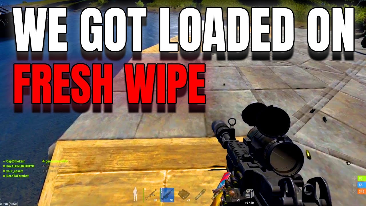 I GOT LOADED ON A FRESH WIPE WEEKLY - Rust Console - YouTube