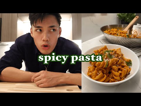 living with newt // cooking vodka pasta, new merch release, parsley rug