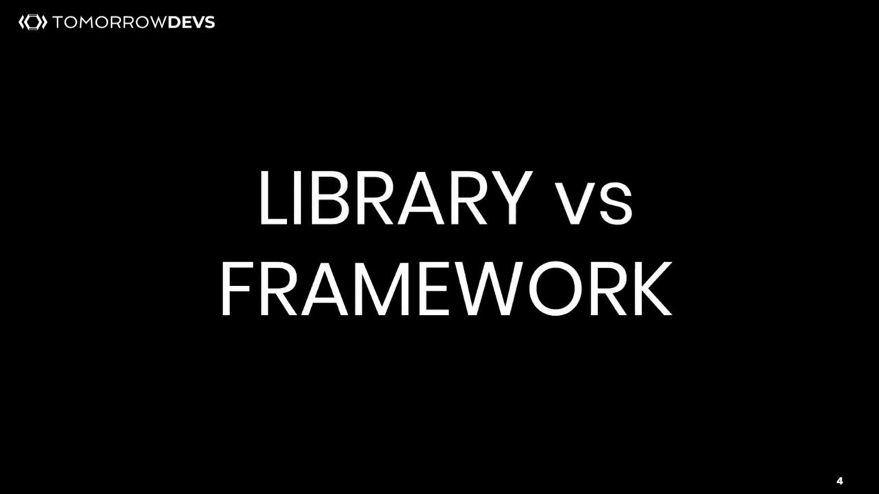 Frontend Technologies: LIBRARY vs FRAMEWORK - YouTube
