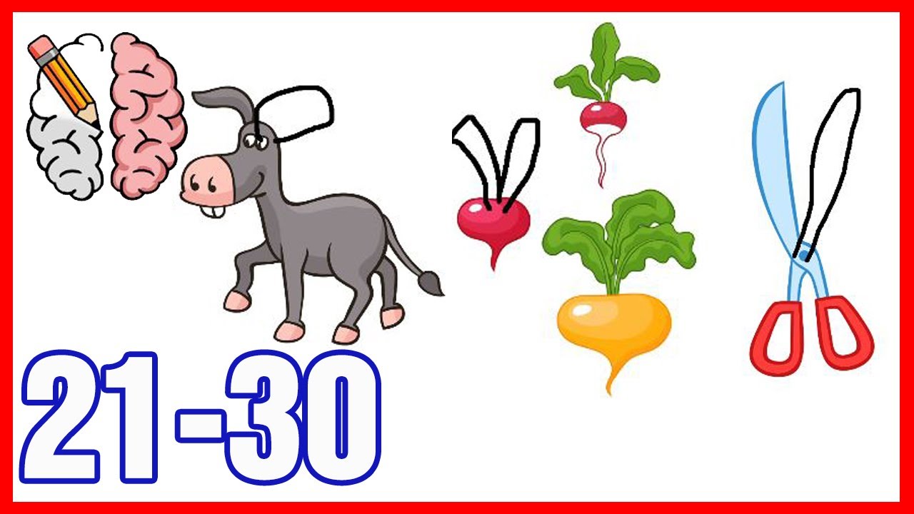 Tricky Line Draw the Part Level 21 22 23 24 25 26 27 28 29 30 Solution ...