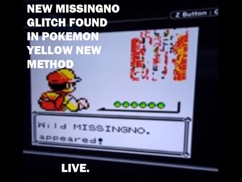 I FOUND A BRAND NEW MISSINGNO GLITCH POKEMON YELLOW!!! REAL GLITCH YOU ...