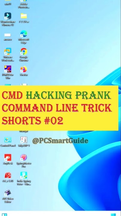 CMD HACKING PRANK COMMAND LINE TRICK SHORTS No.-02 || @PCSmartGuide ...