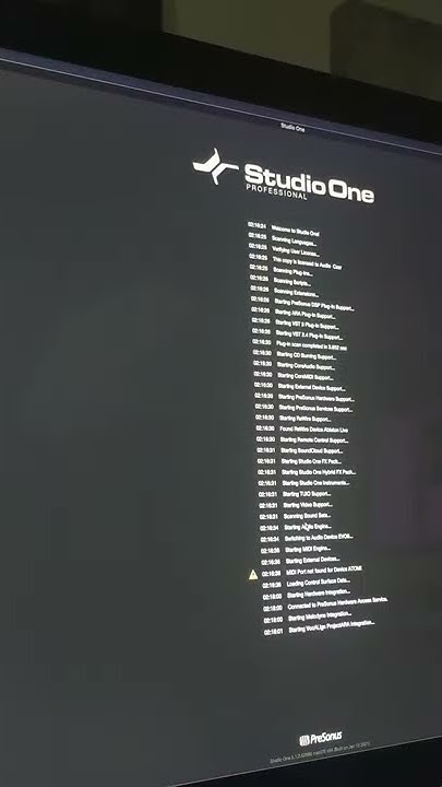 how to stop your midi configuration has changed pop up in Presonus Studio One - YouTube