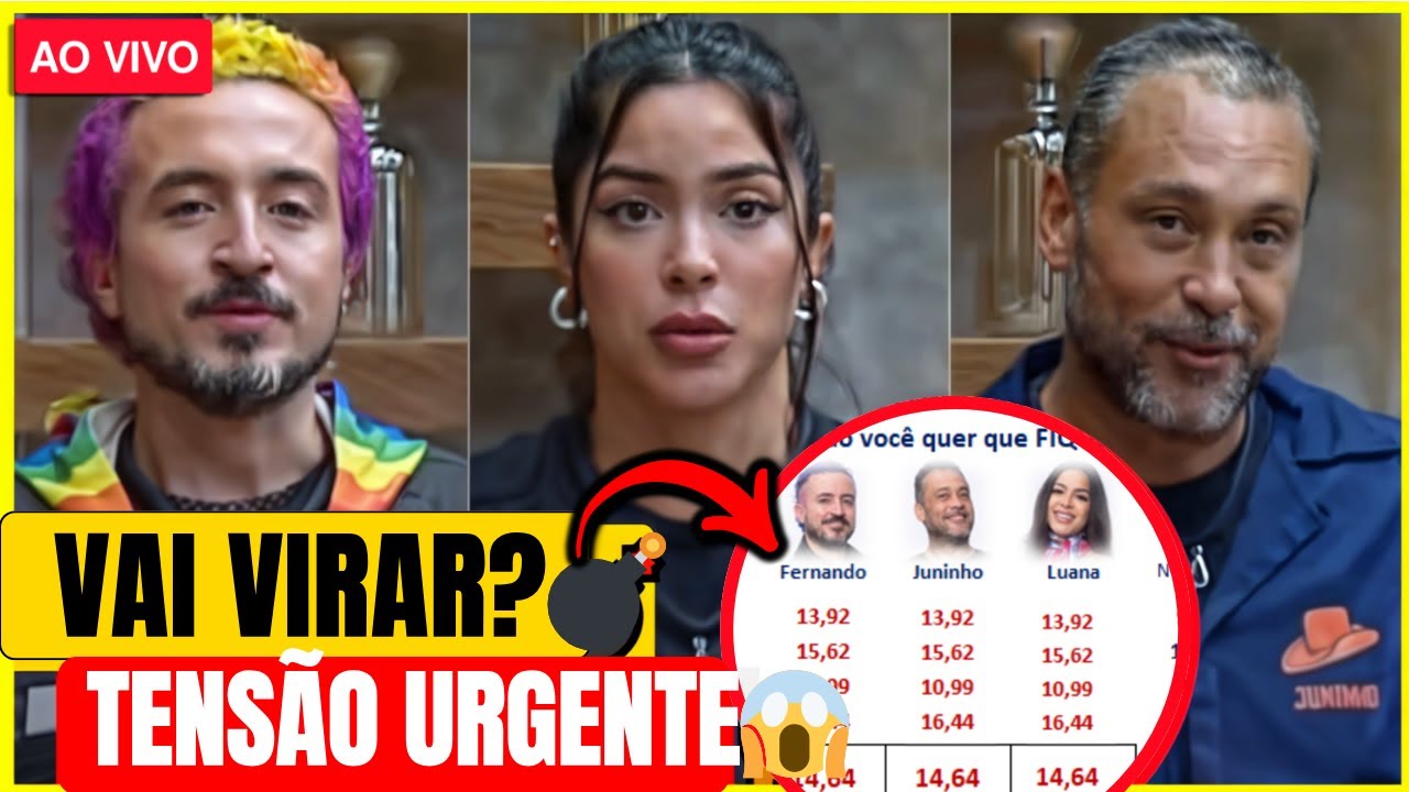 🔥BOMBA; ENQUETES E MUTIRÕES ENTRE LUANA, FERNANDO E JUNINHO CHOCAM A ...